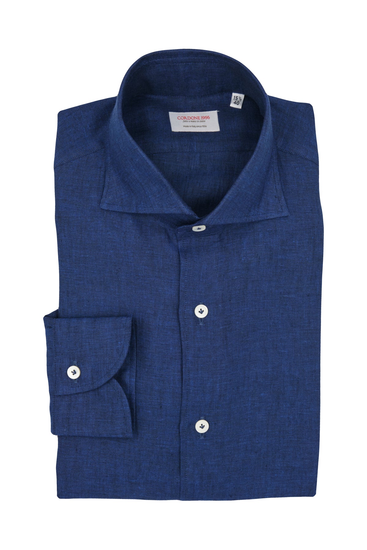 Blue Linen Shirt B2B IT – CORDONE1956