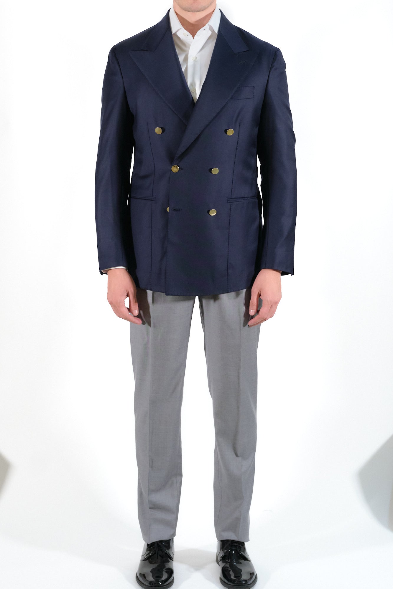 Tailored Double Breasted Lined Suit - Italian Cotton - Handmade in Ita ...